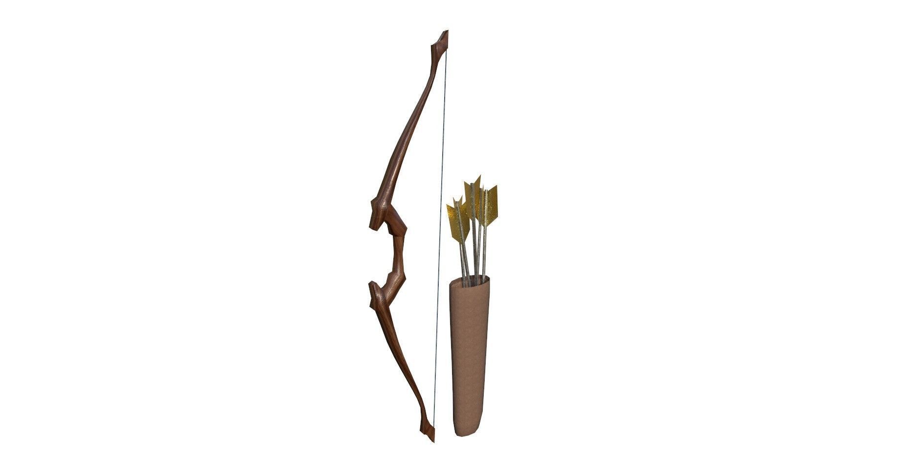 Bow and Arrow 3d model 3D model | CGTrader