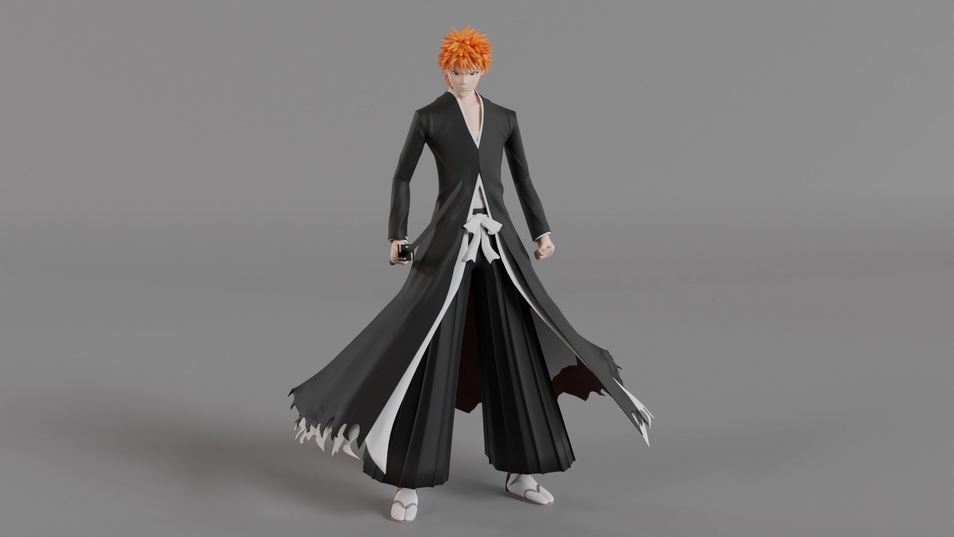 Ichigo Kurosaki Bankai 3D Model 3D model rigged | CGTrader