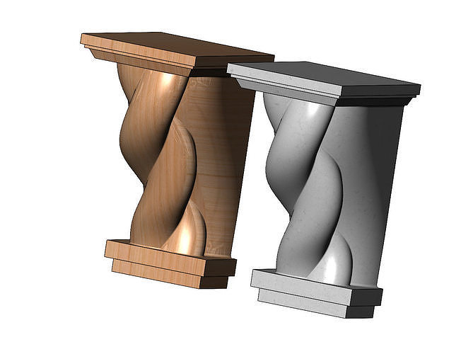 Braided rope core mission corbel bracket 3D model 3D printable | CGTrader