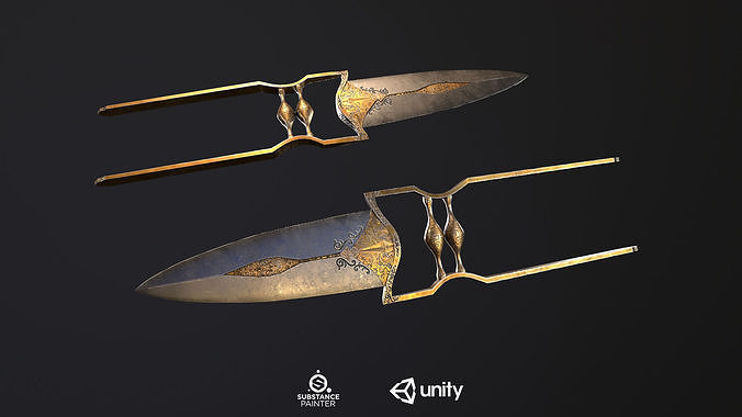 3D model Katar Push Dagger PBR VR / AR / low-poly | CGTrader