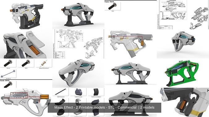 Mass Effect - 2 Printable models - STL - Commercial 3D Model Collection ...