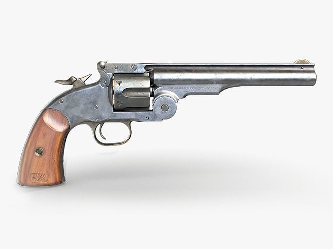 3D model Schofield revolver VR / AR / low-poly | CGTrader