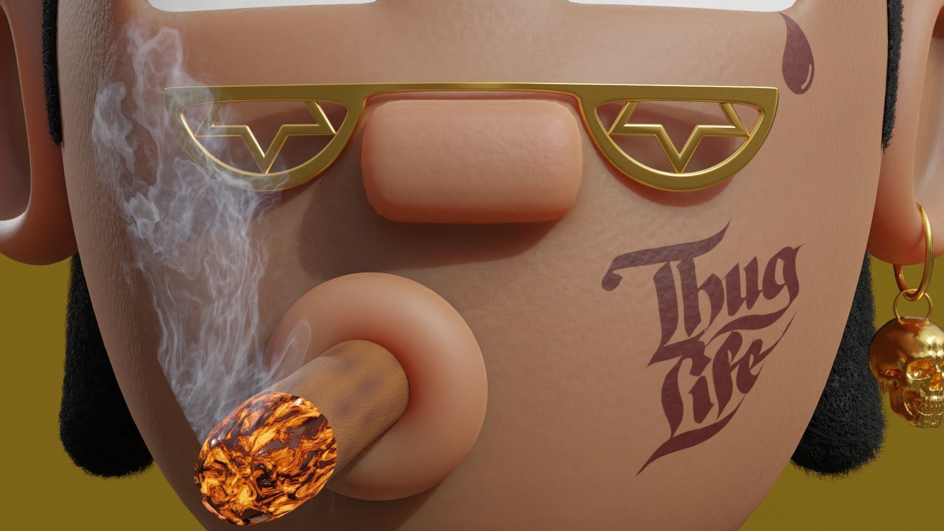 3D model Stylized HipHop NFT Character VR / AR / low-poly | CGTrader