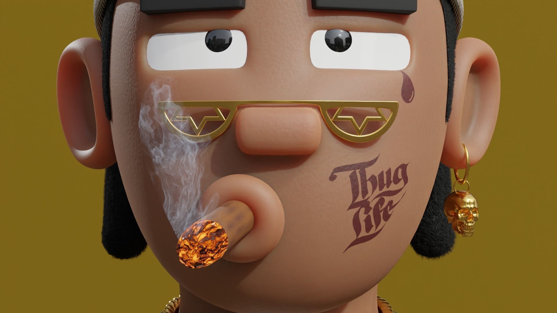 3D model Stylized HipHop NFT Character VR / AR / low-poly | CGTrader