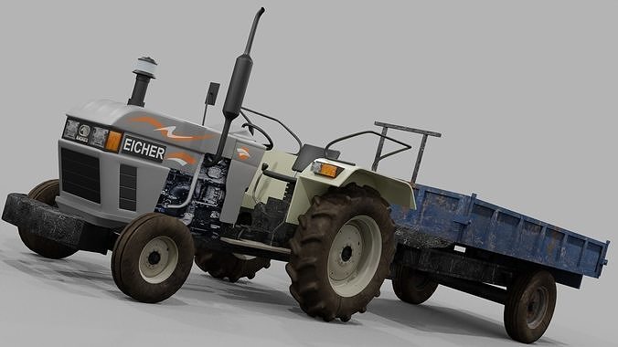 Eicher Tractor 3D model | CGTrader