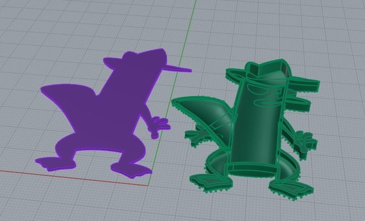 Perry the Platypus Model 3093 3D model 3D printable | CGTrader