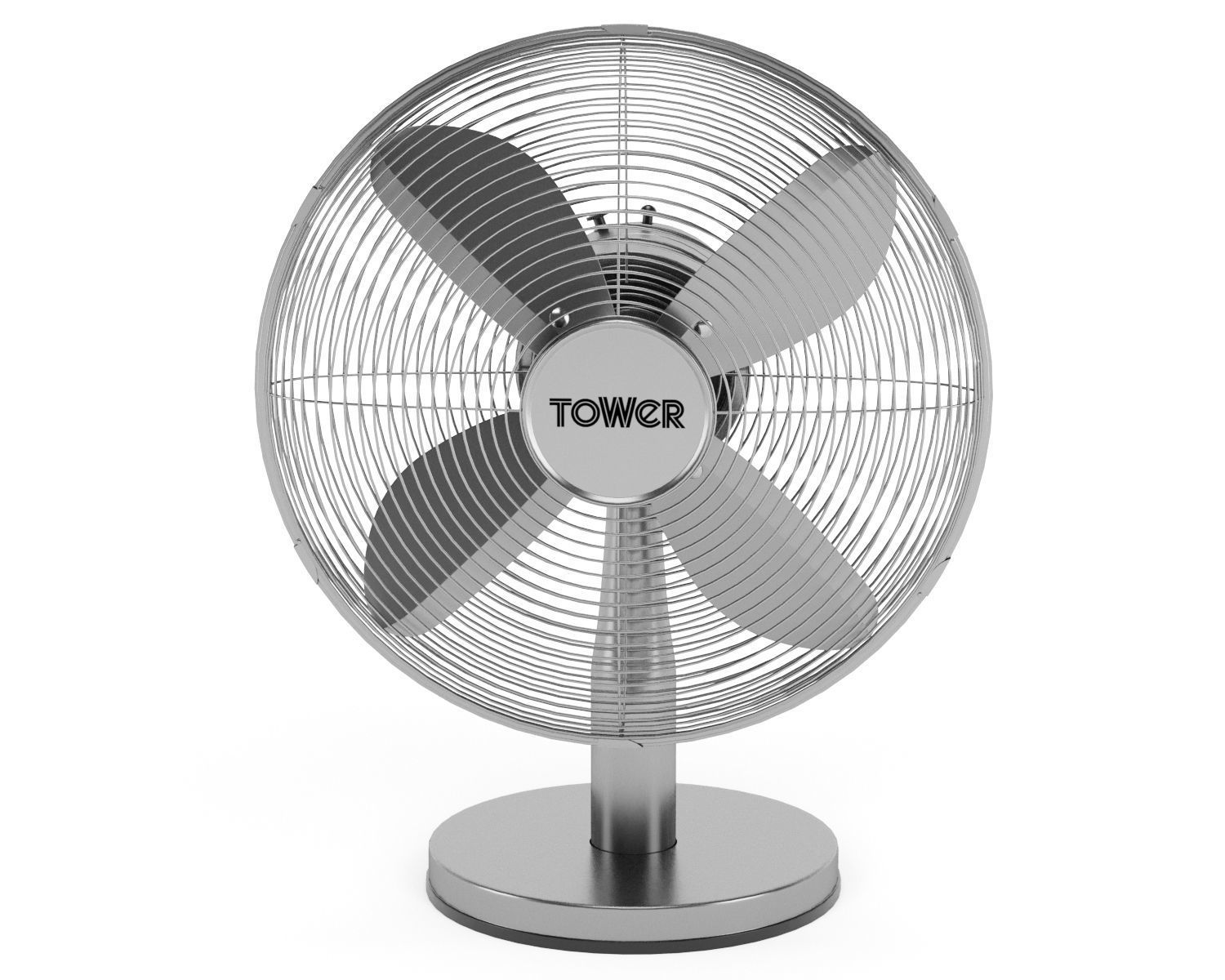TOWER metal desk fan 3D model | CGTrader