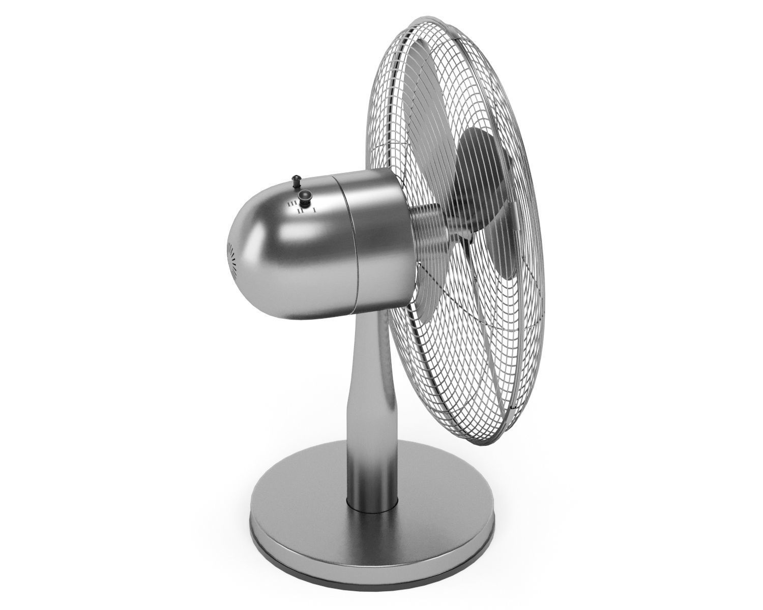 TOWER metal desk fan 3D model | CGTrader