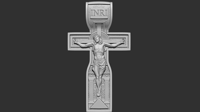 Jesus Christ Cross 3D model 3D printable | CGTrader