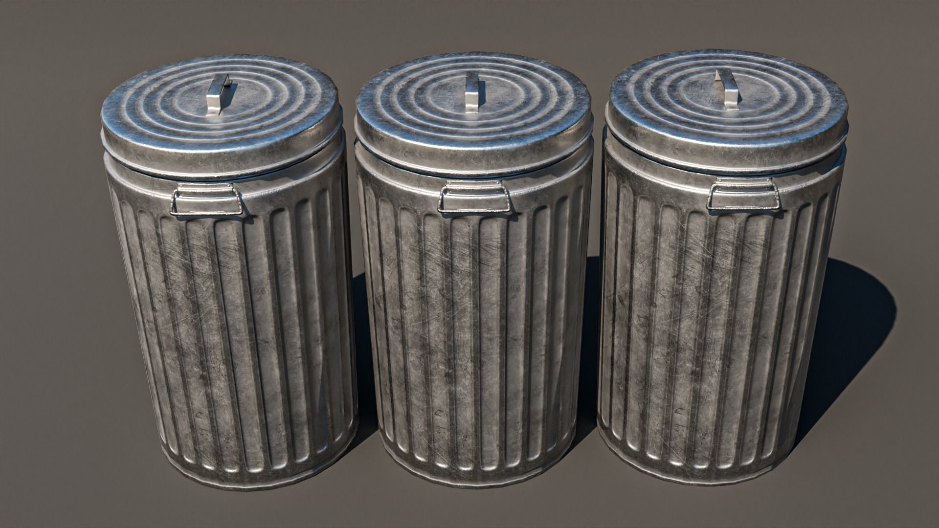 3D model Dust Bin Low-Poly VR / AR / low-poly | CGTrader