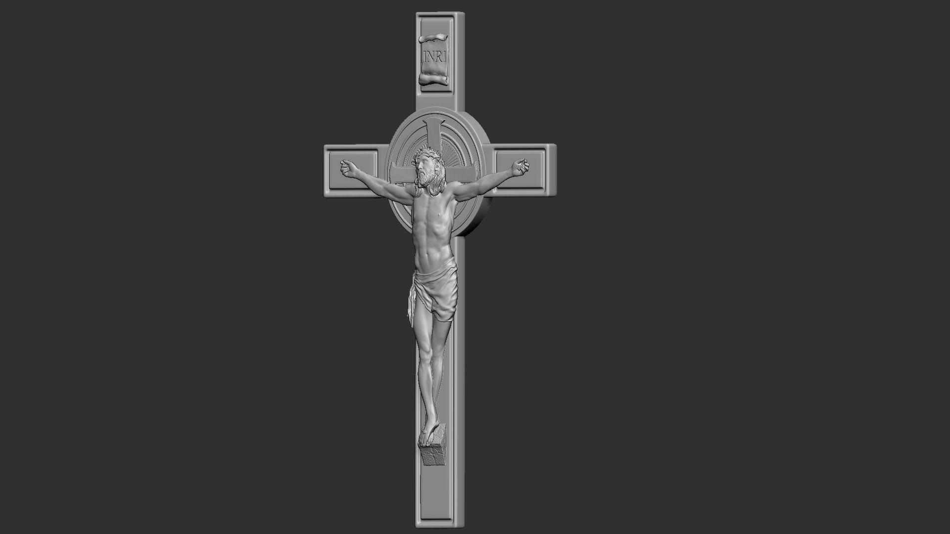 Crucifixion of Jesus Christ Cross Number 1 3D model 3D printable | CGTrader