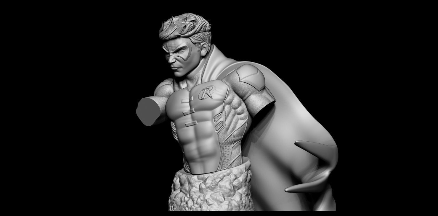 Fan Art Robin - Bust Version 3D model 3D printable | CGTrader