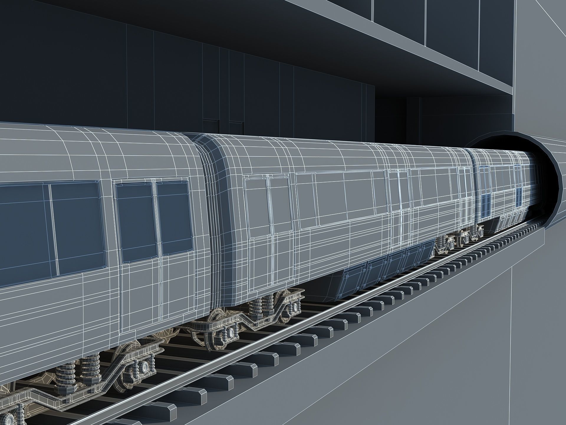 Section of Subway Station 2 3D model | CGTrader