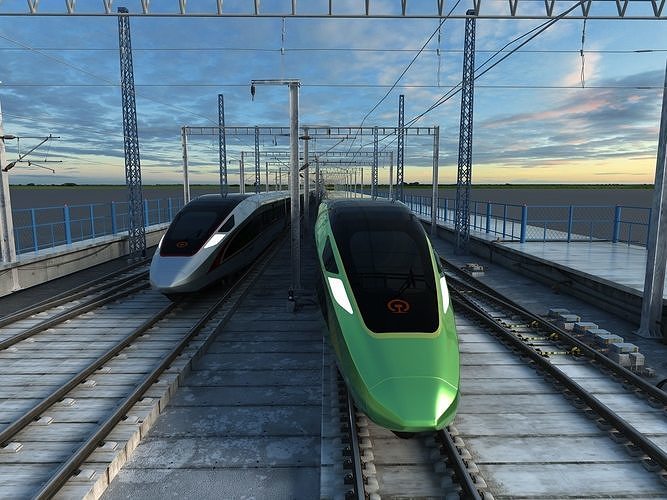 China High Speed Train - Renaissance 3D model | CGTrader