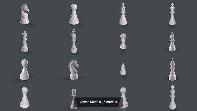 3D Model Collection Chess Models VR / AR / low-poly | CGTrader