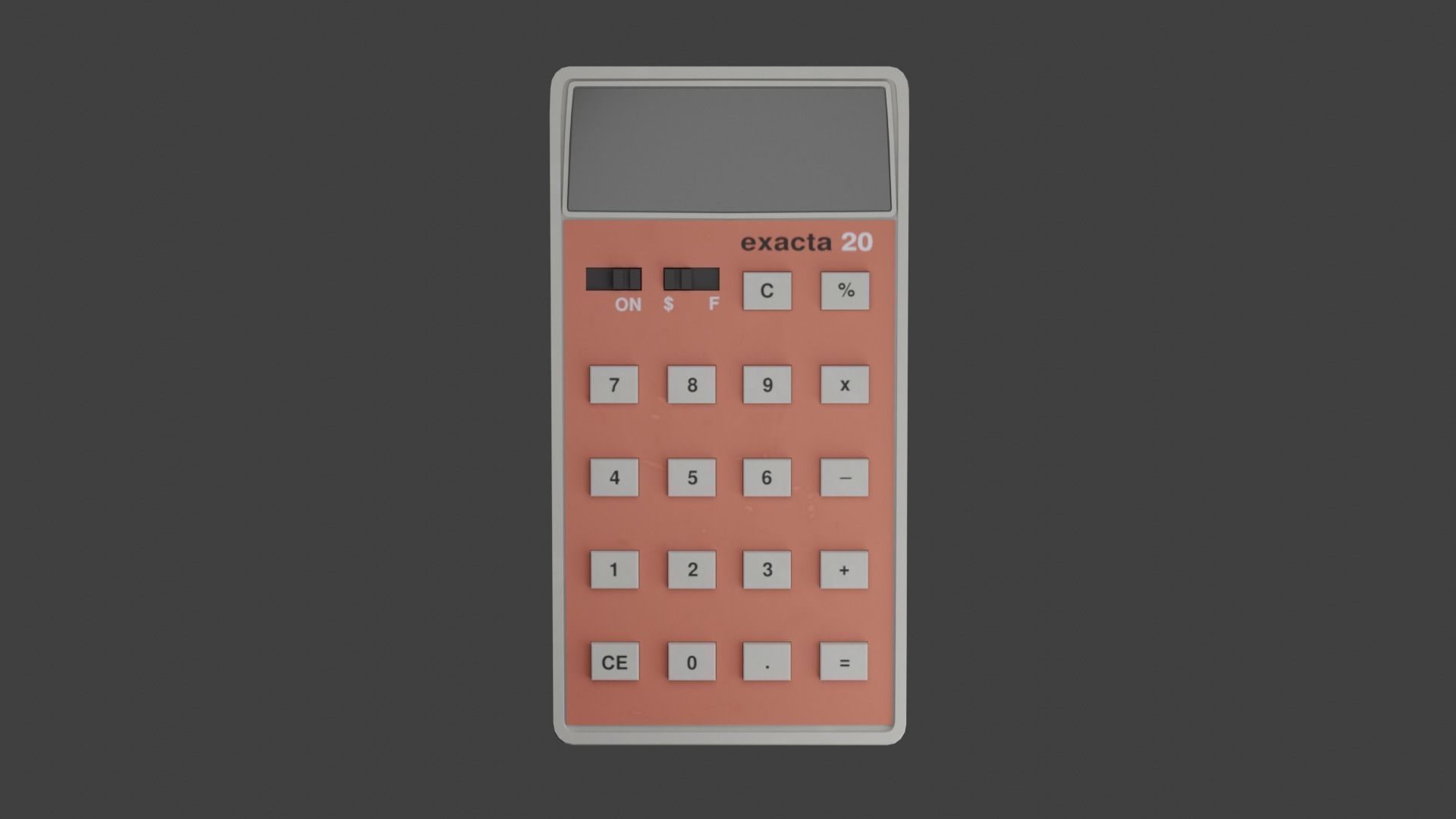 3D model Vintage Calculator VR / AR / low-poly | CGTrader