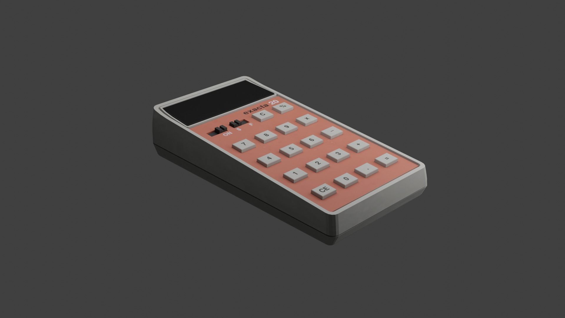 3D model Vintage Calculator VR / AR / low-poly | CGTrader