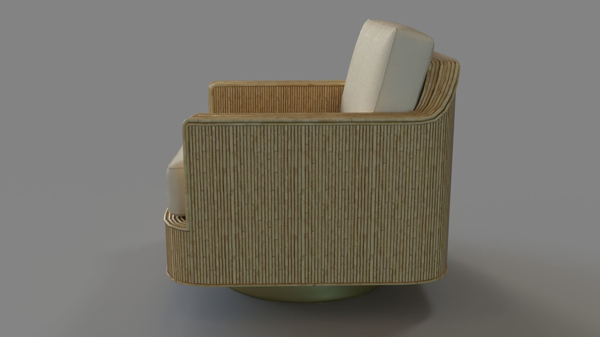 Moses Lounge Chair In Natural 3D model | CGTrader
