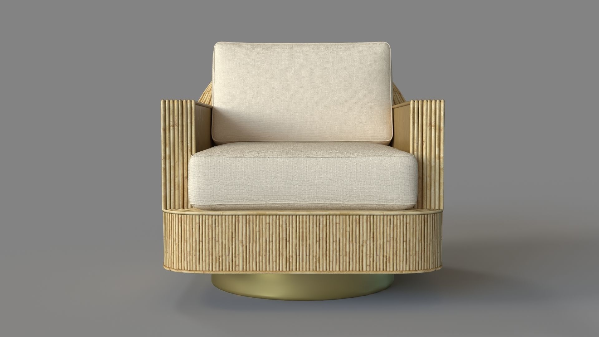 Moses Lounge Chair In Natural 3D model | CGTrader