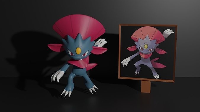 Weavile pokemon 3D print model 3D model 3D printable | CGTrader