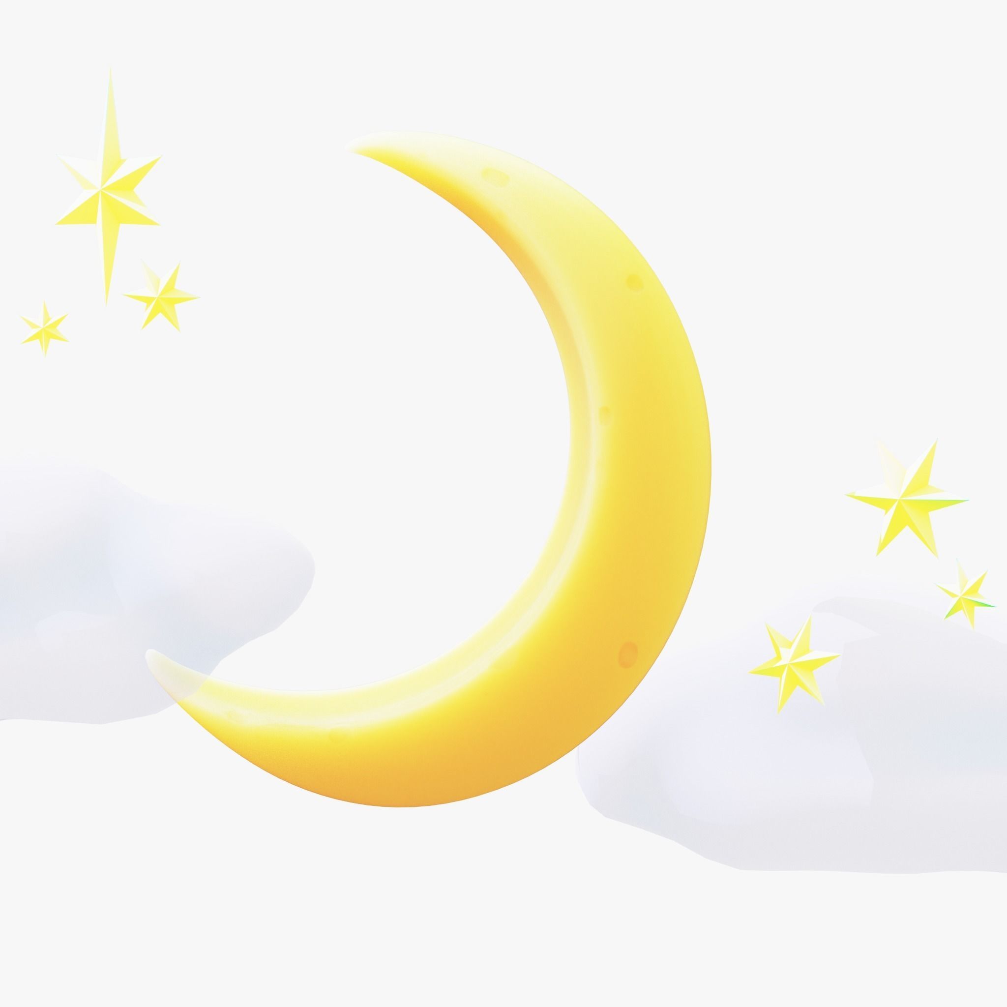 Stylized Moon 3D model | CGTrader