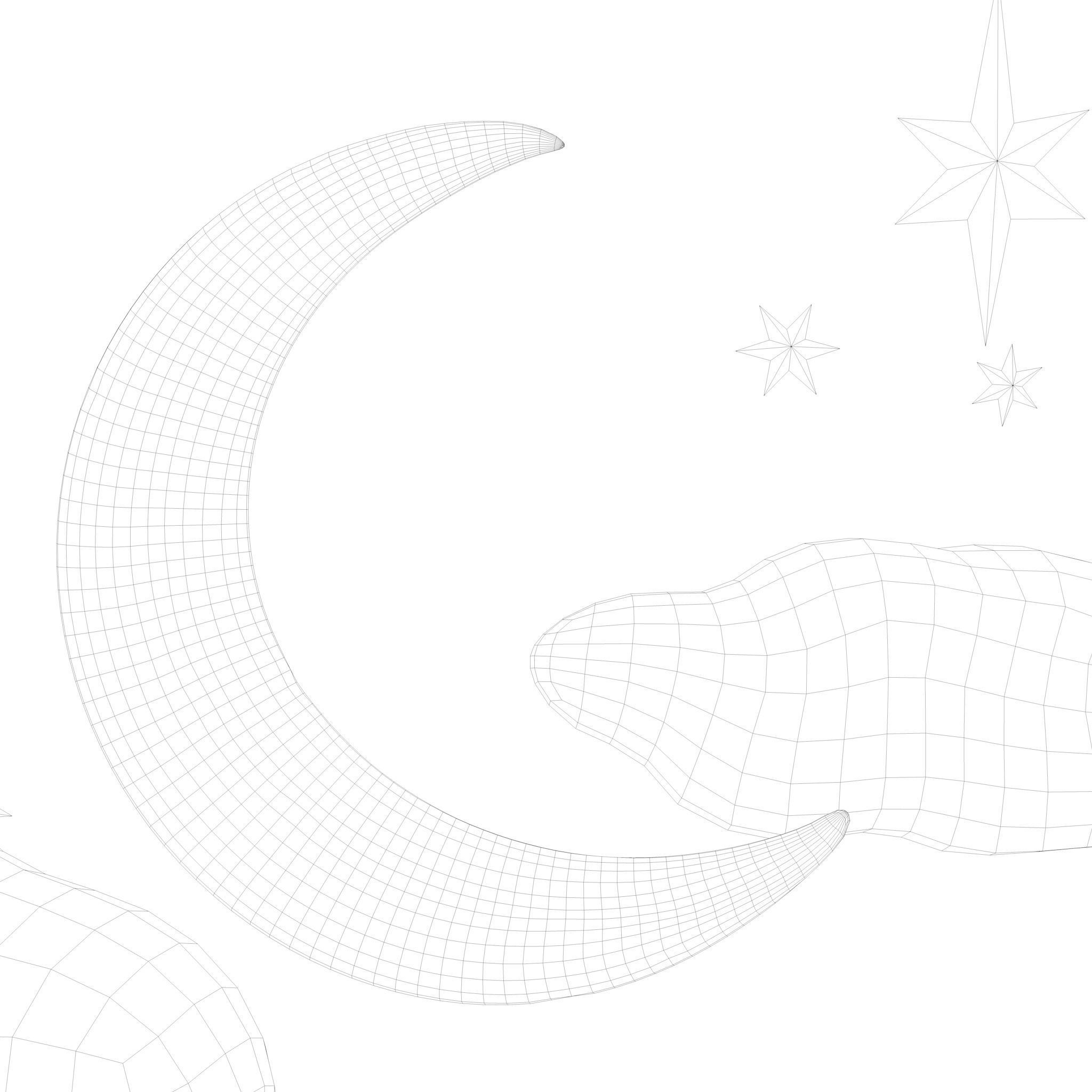 Stylized Moon 3D model | CGTrader