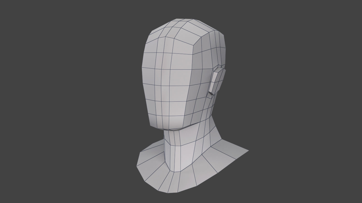 Head Base Mesh 3D model | CGTrader