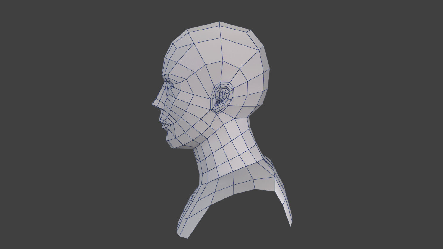 Head Base Mesh 3D model | CGTrader