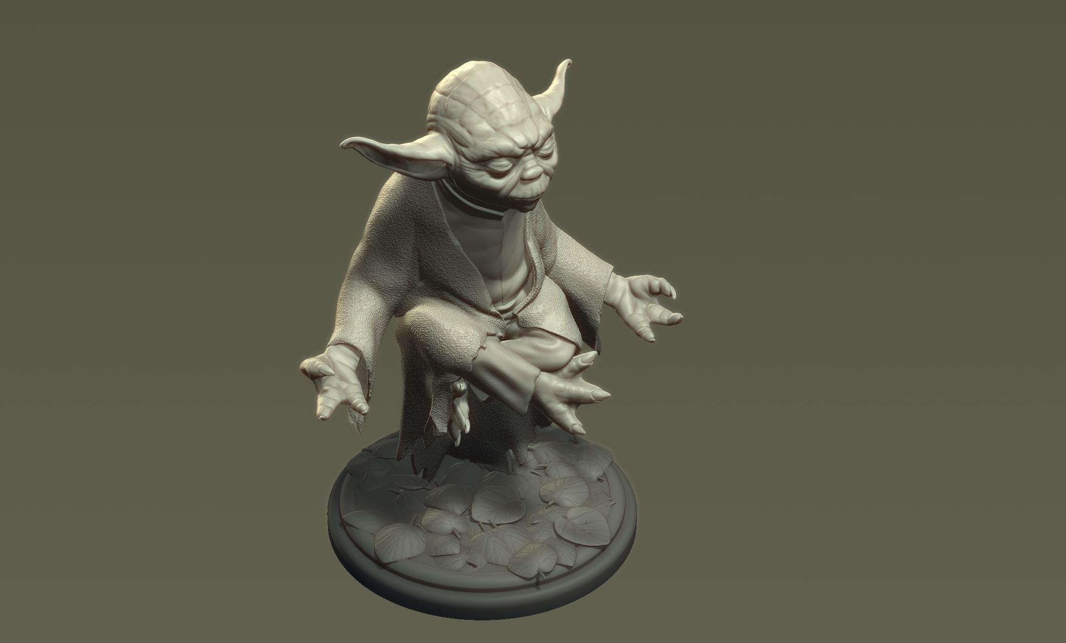 Zen Yoda 3D model 3D printable | CGTrader