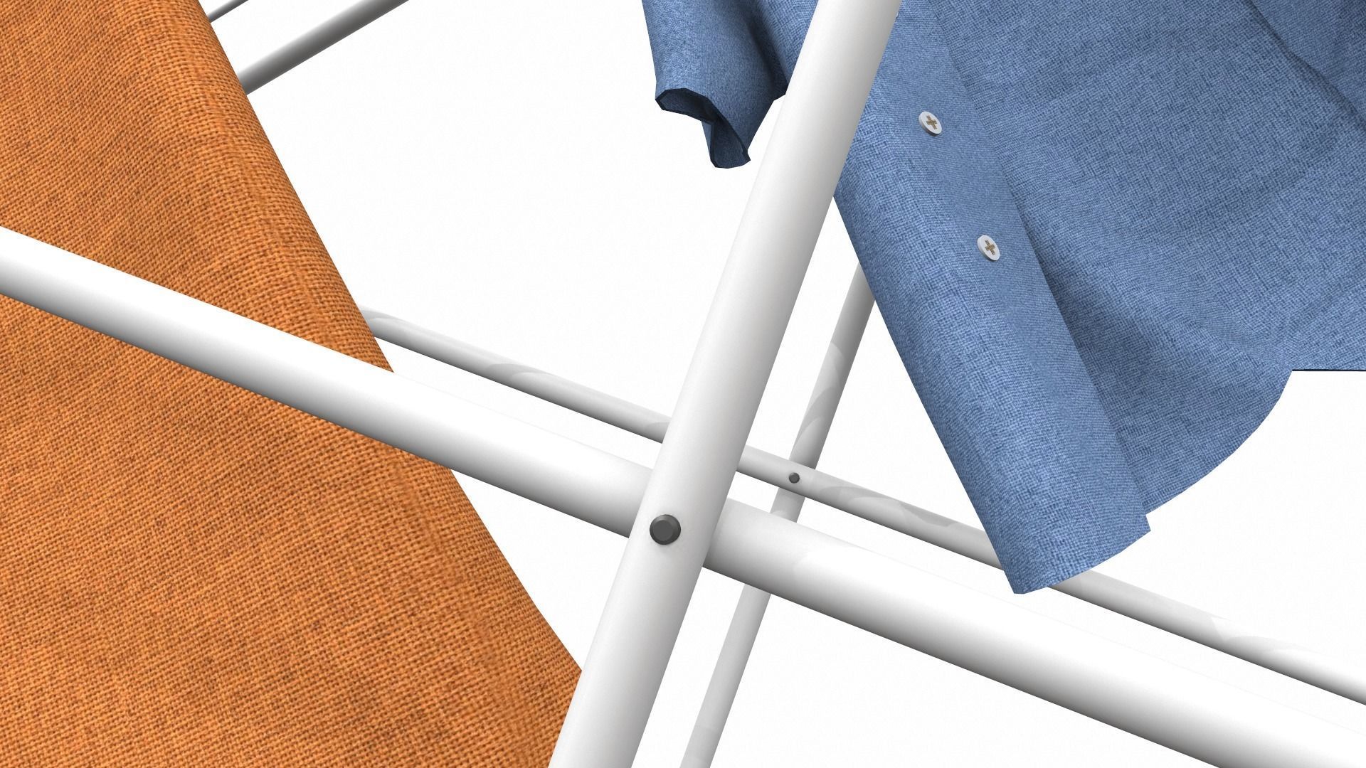 Clothes laundry drying rack 3D model | CGTrader