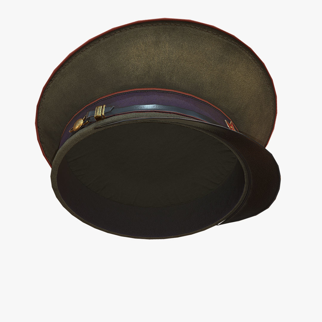 3D model WW2 Commander Hat VR / AR / low-poly | CGTrader