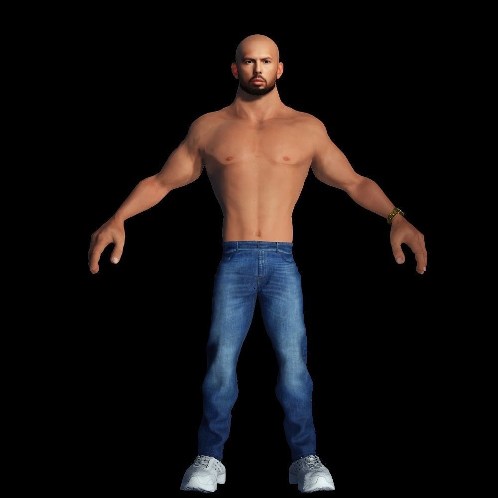 3D model Andrew Tate 3D Character Ready For Animation VR / AR / low ...