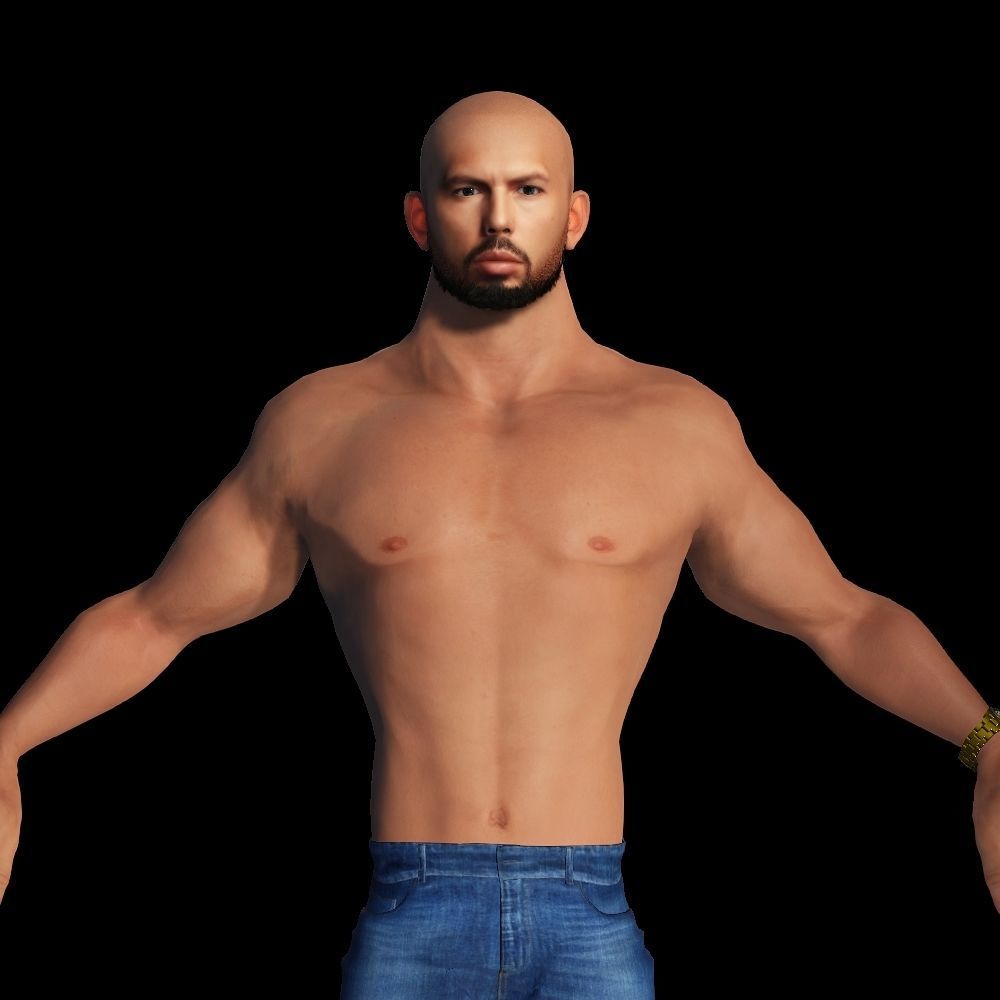 3D model Andrew Tate 3D Character Ready For Animation VR / AR / low ...