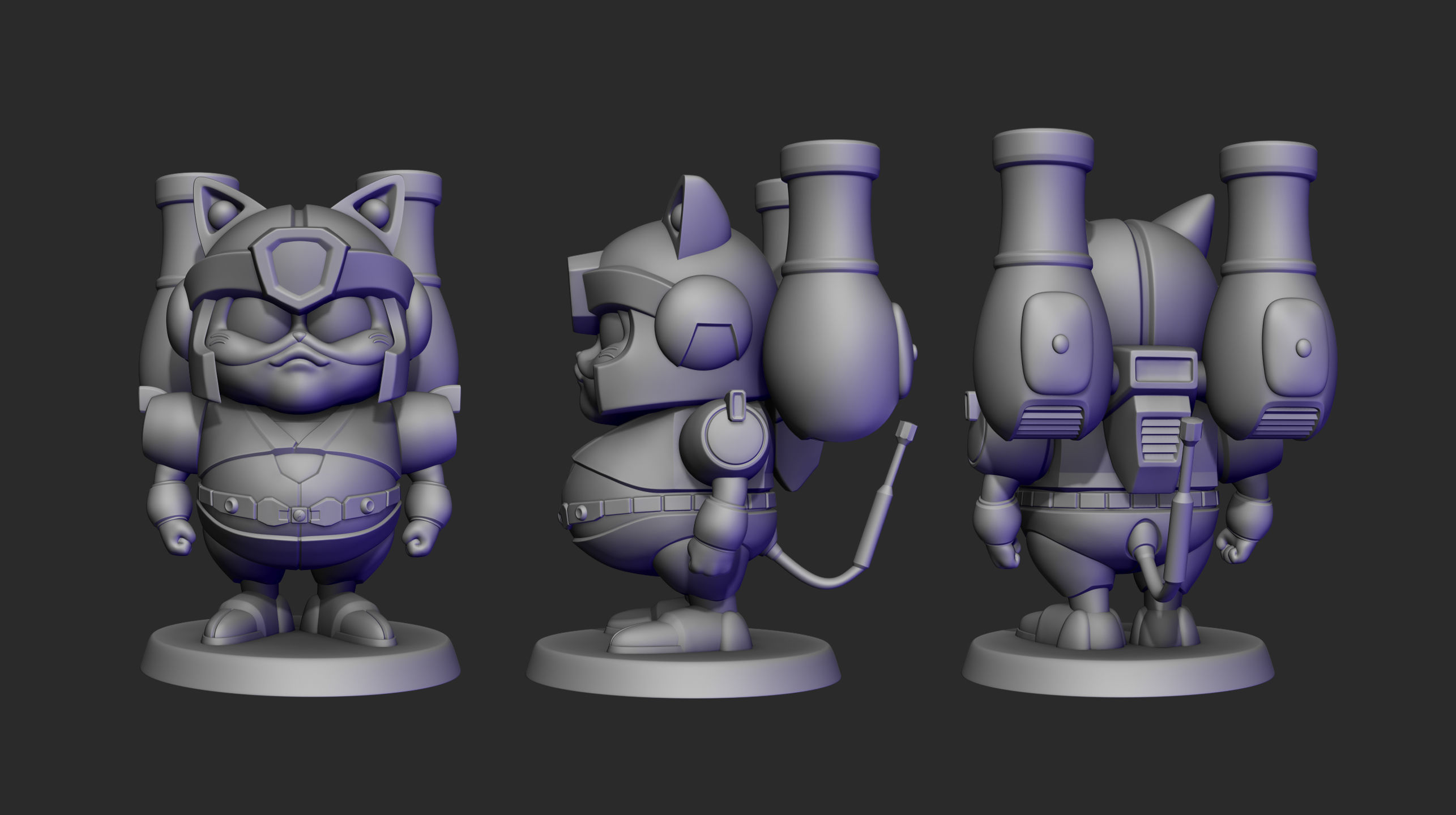 Samurai Pizza Cats General Catton 3D model 3D printable | CGTrader