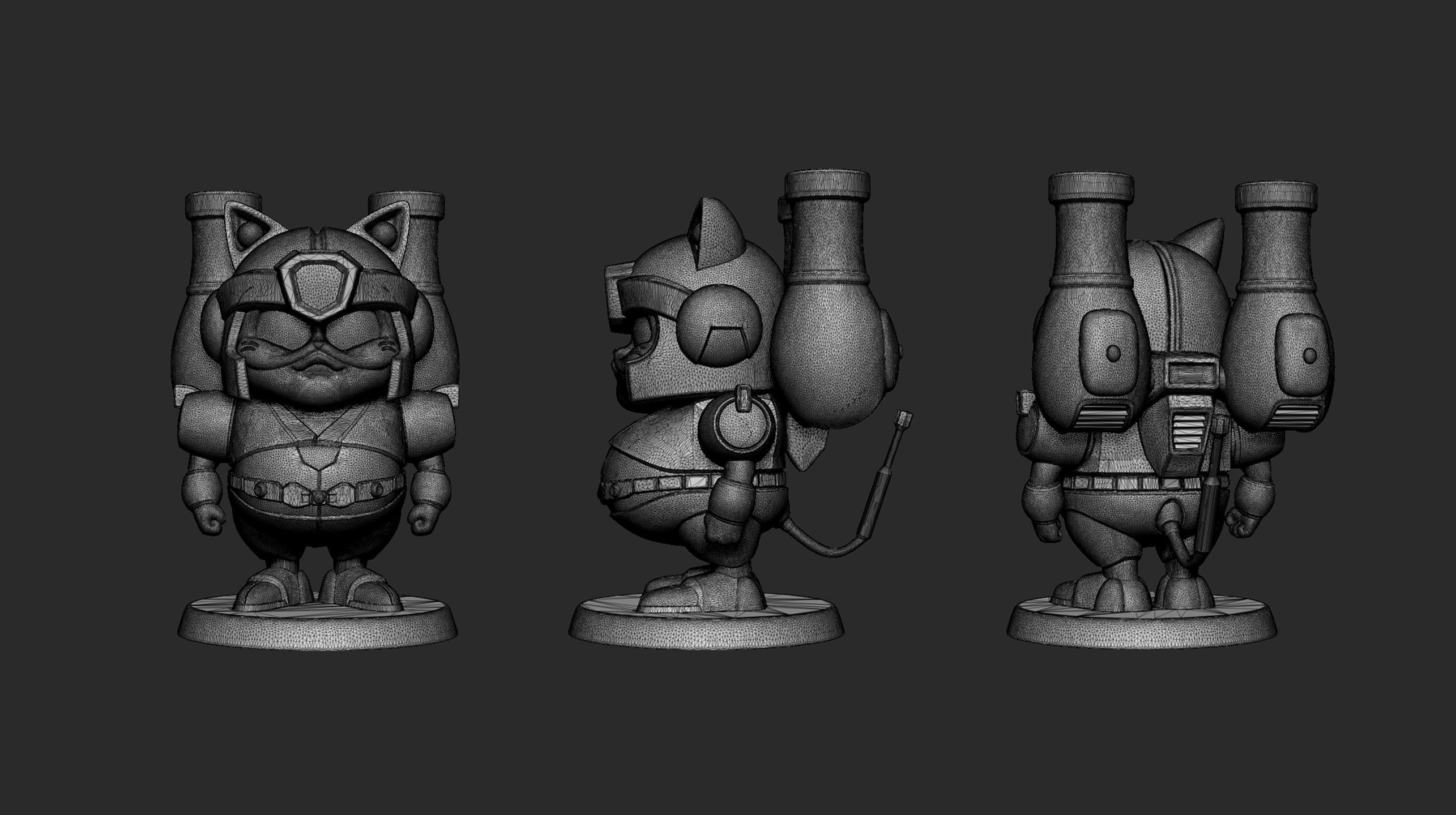 Samurai Pizza Cats General Catton 3D model 3D printable | CGTrader