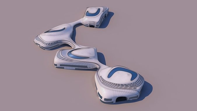 0104 - Organic Building 3D model | CGTrader