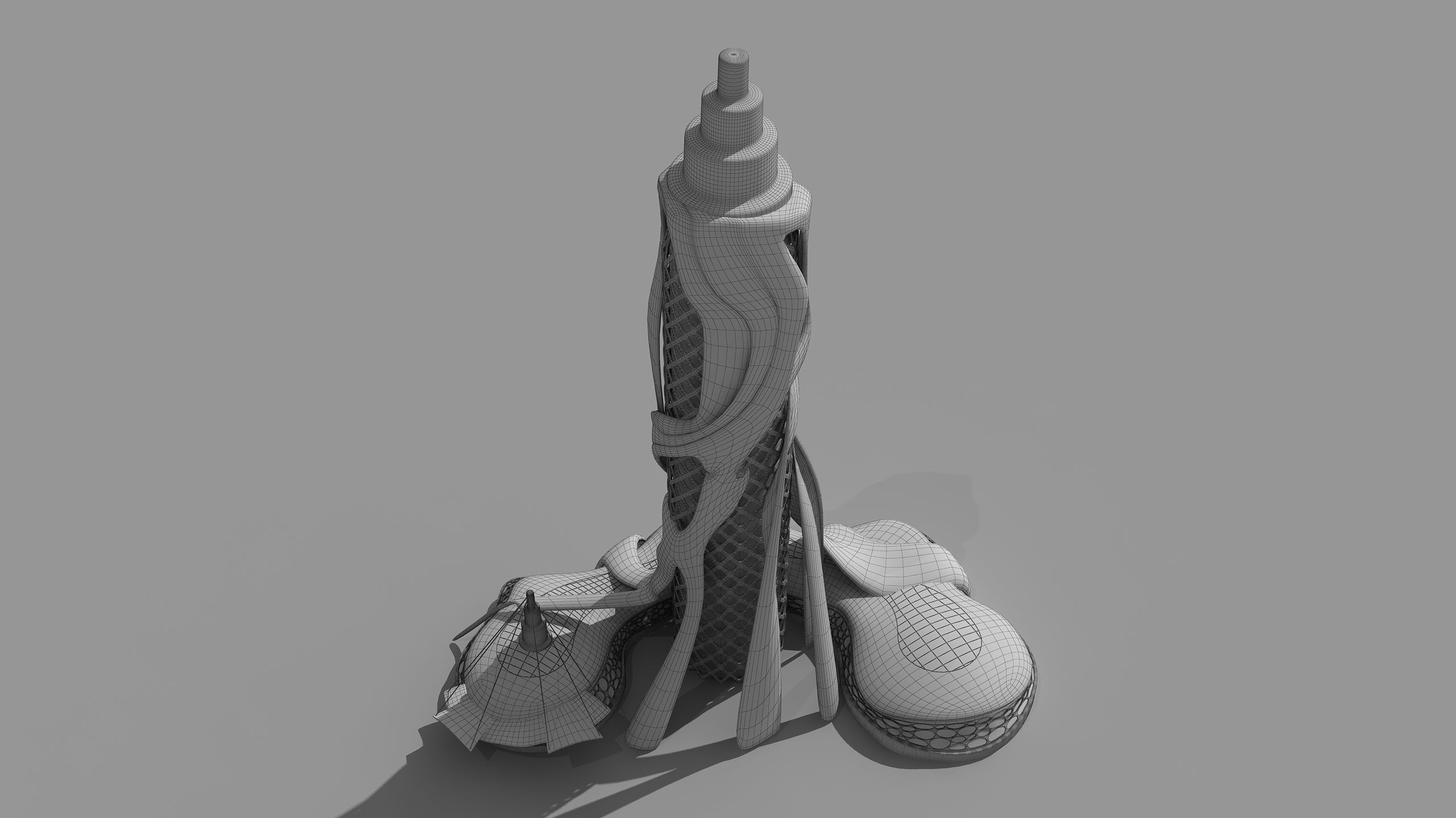 0106 - Organic Skyscraper 3D model | CGTrader