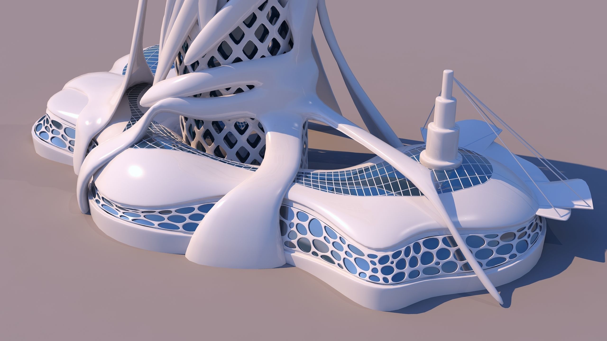 0106 - Organic Skyscraper 3D model | CGTrader