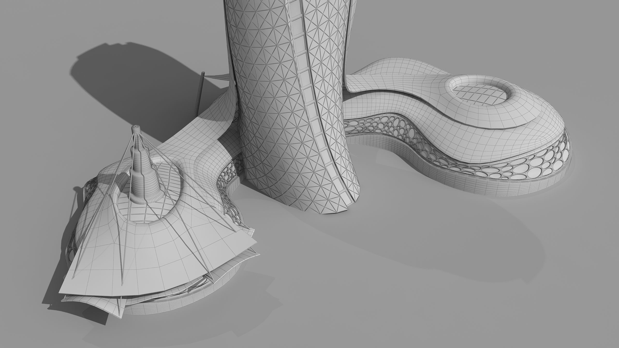 0107 - Organic Skyscraper 3D model | CGTrader