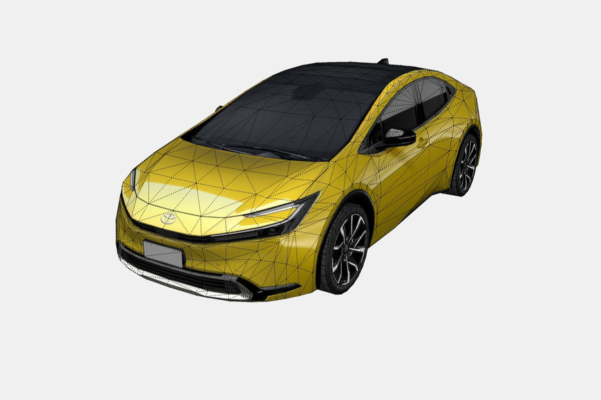 3D model Toyota Prius 2023 VR / AR / low-poly | CGTrader