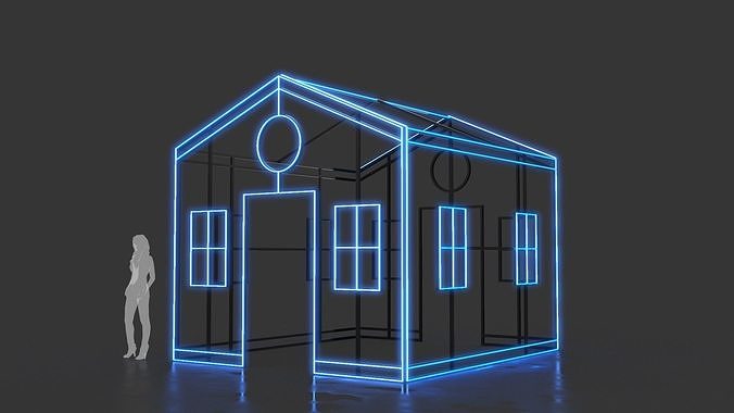 House Outline 2 3D model | CGTrader