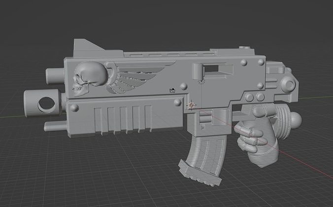Bolter- warhammer gun 3D model | CGTrader