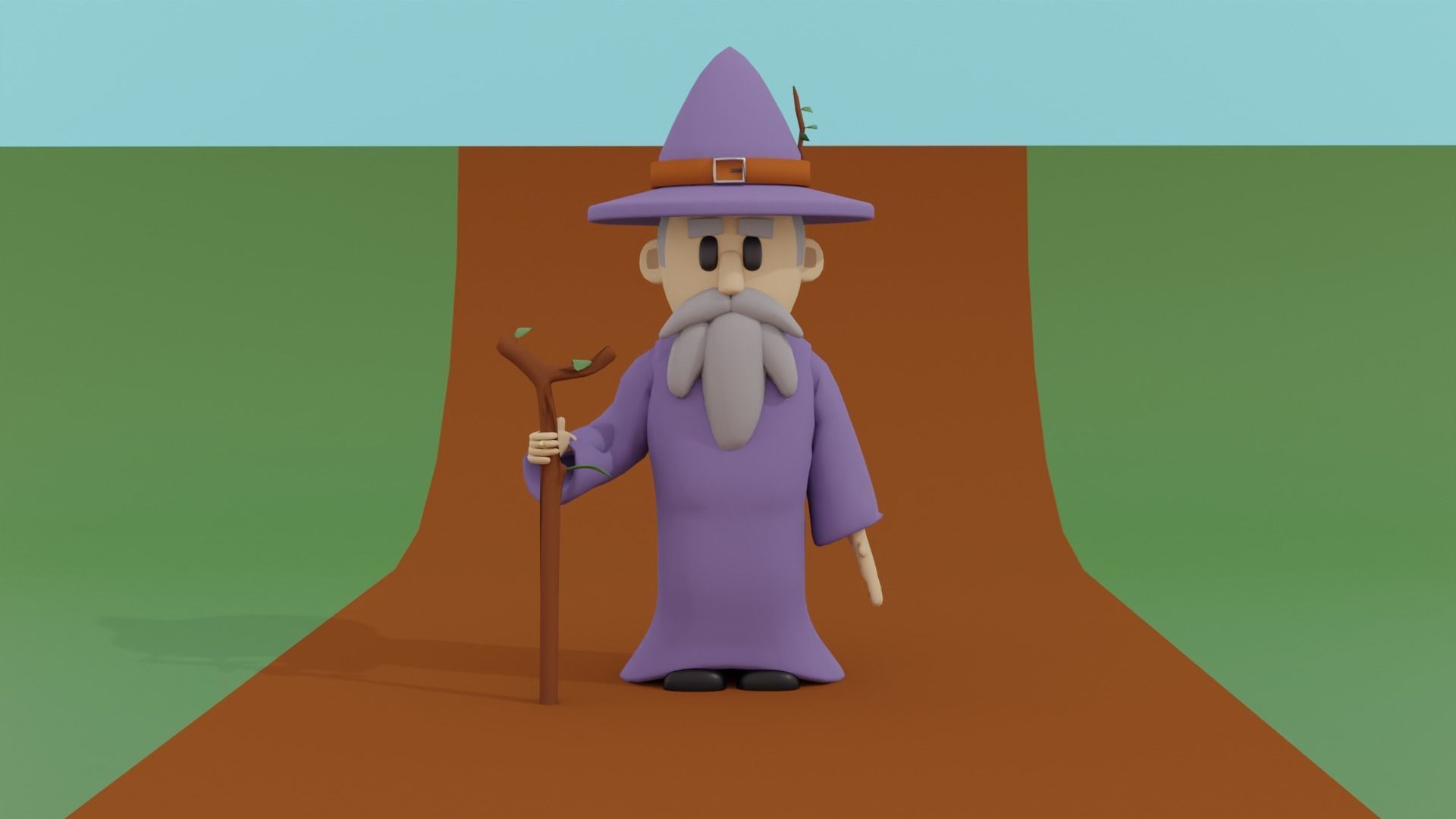 3D model Wizard stylized VR / AR / low-poly | CGTrader