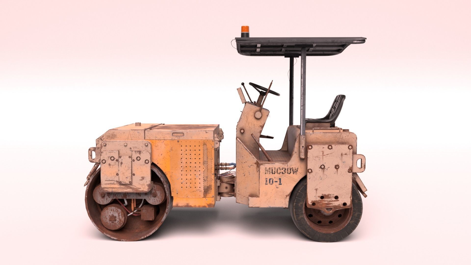 Construction roller Blender file 3D model | CGTrader