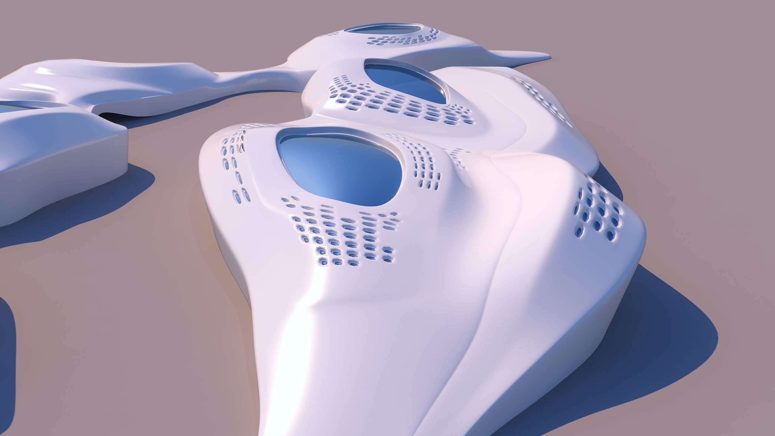 0109 - Organic Building 3D model | CGTrader