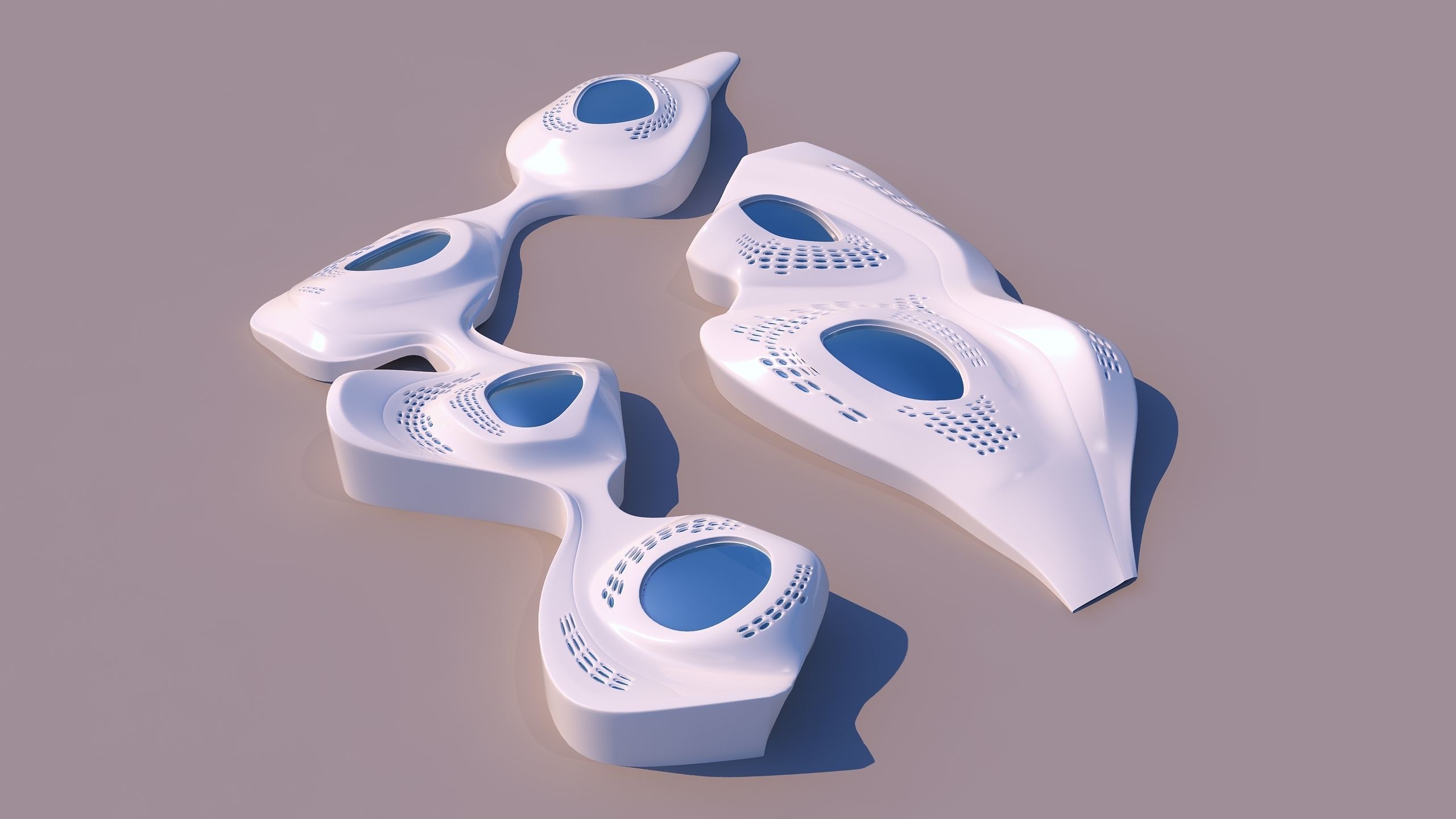 0109 - Organic Building 3D model | CGTrader