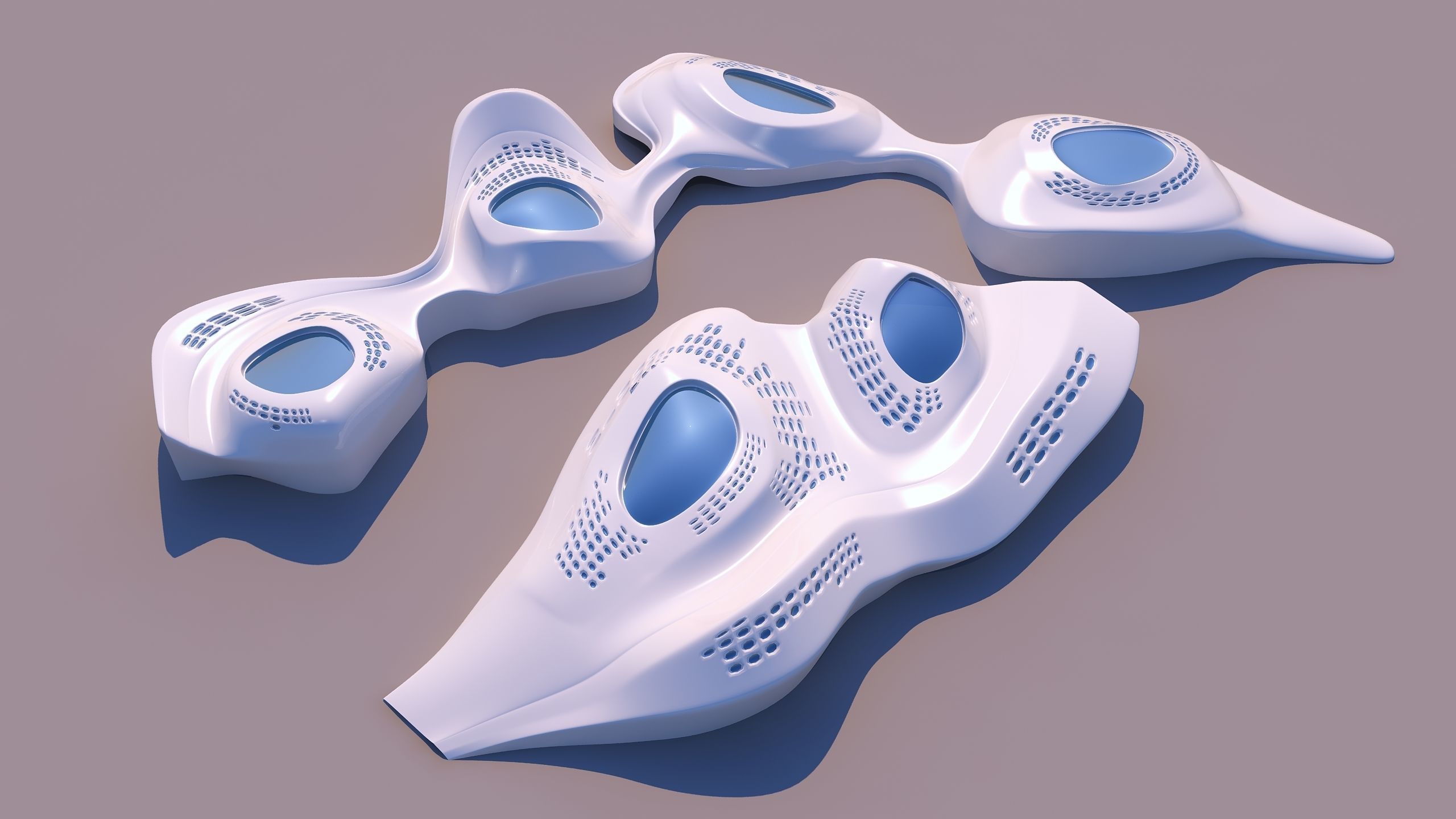 0109 - Organic Building 3D model | CGTrader