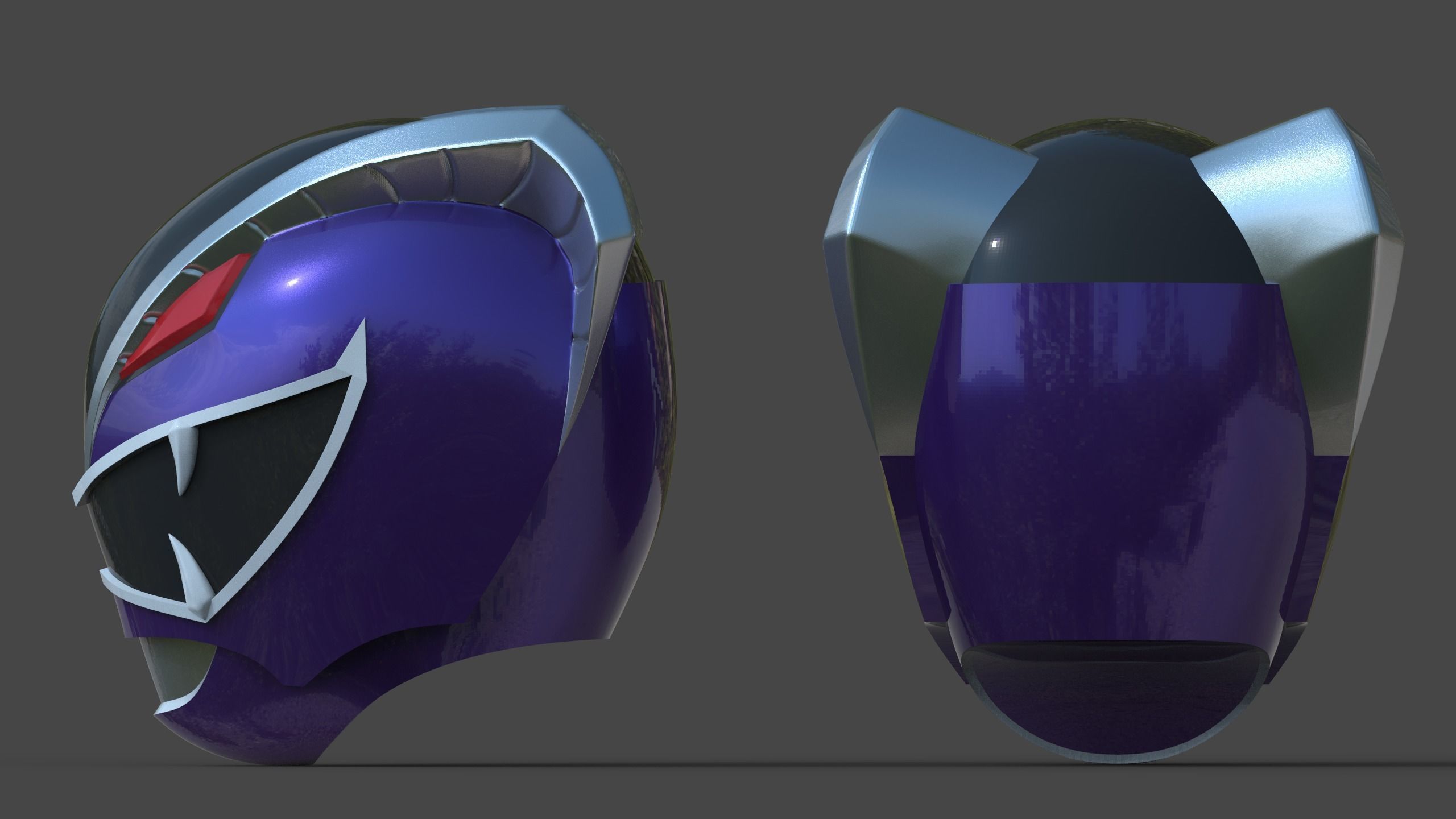 Power Ranger Wild Force Cobra Helmet 3D model 3D printable | CGTrader