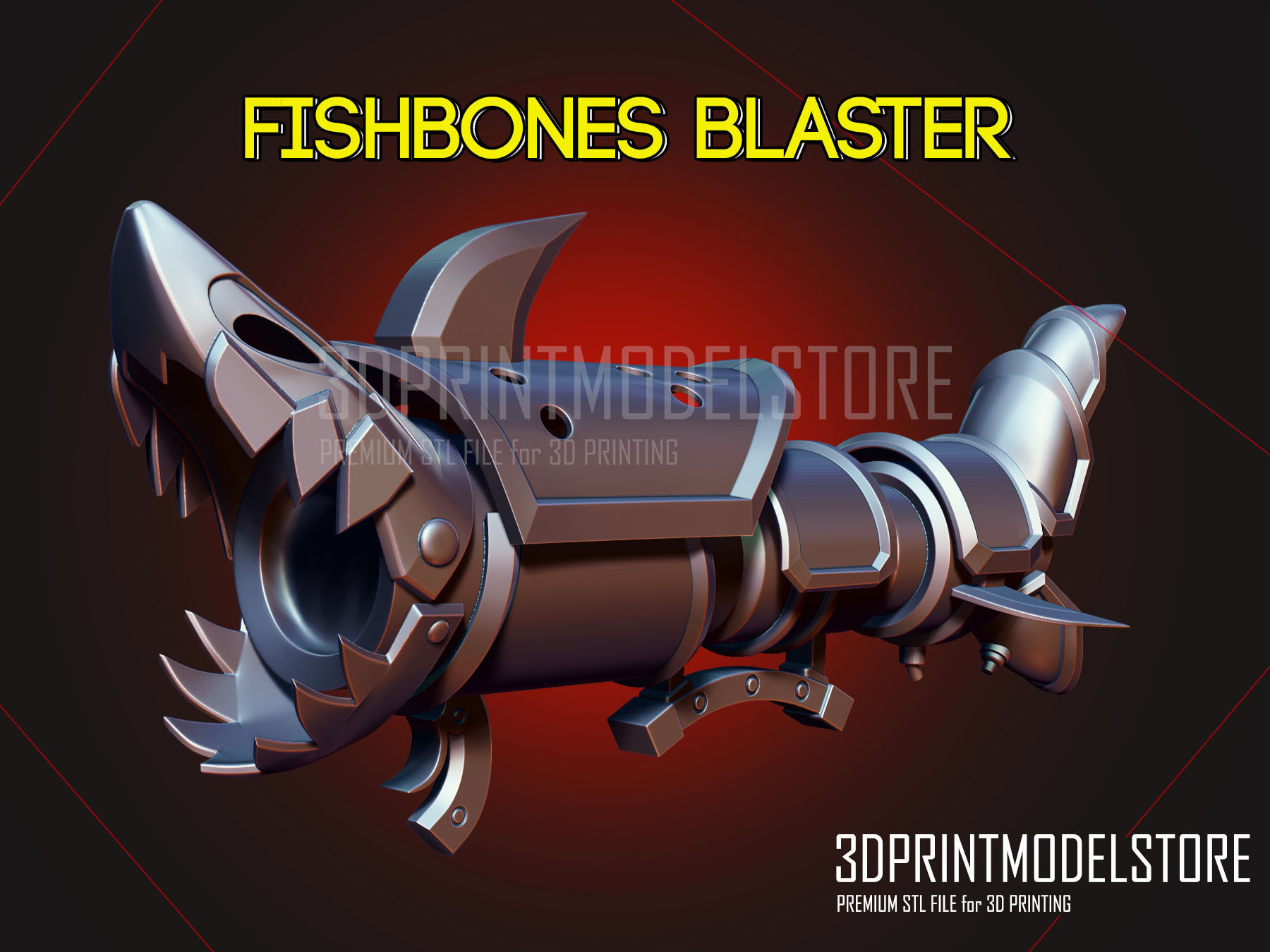 Fishbones STL File for Cosplay 3D model 3D printable | CGTrader