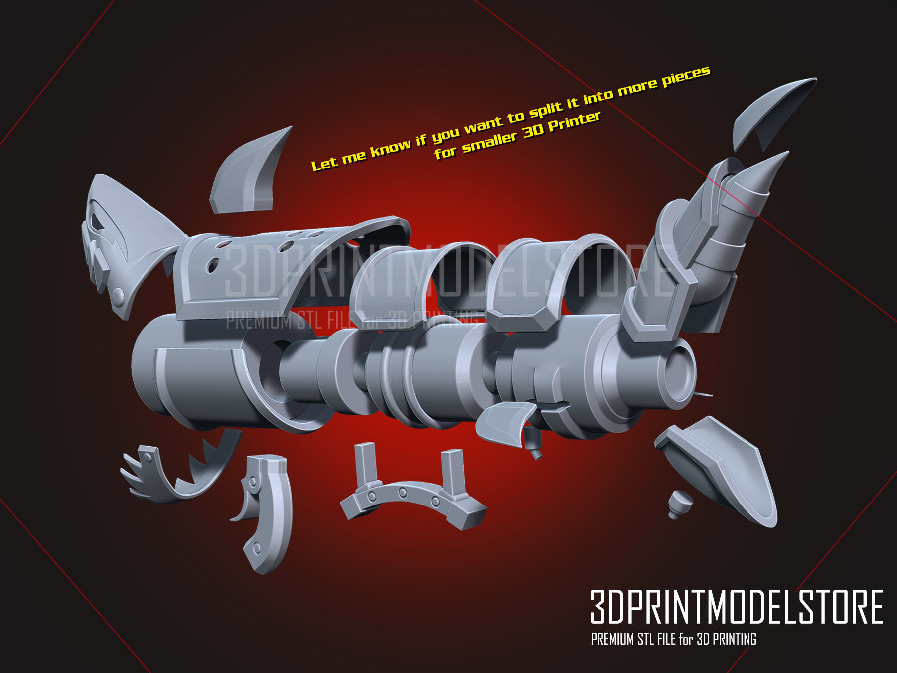 Fishbones STL File for Cosplay 3D model 3D printable | CGTrader
